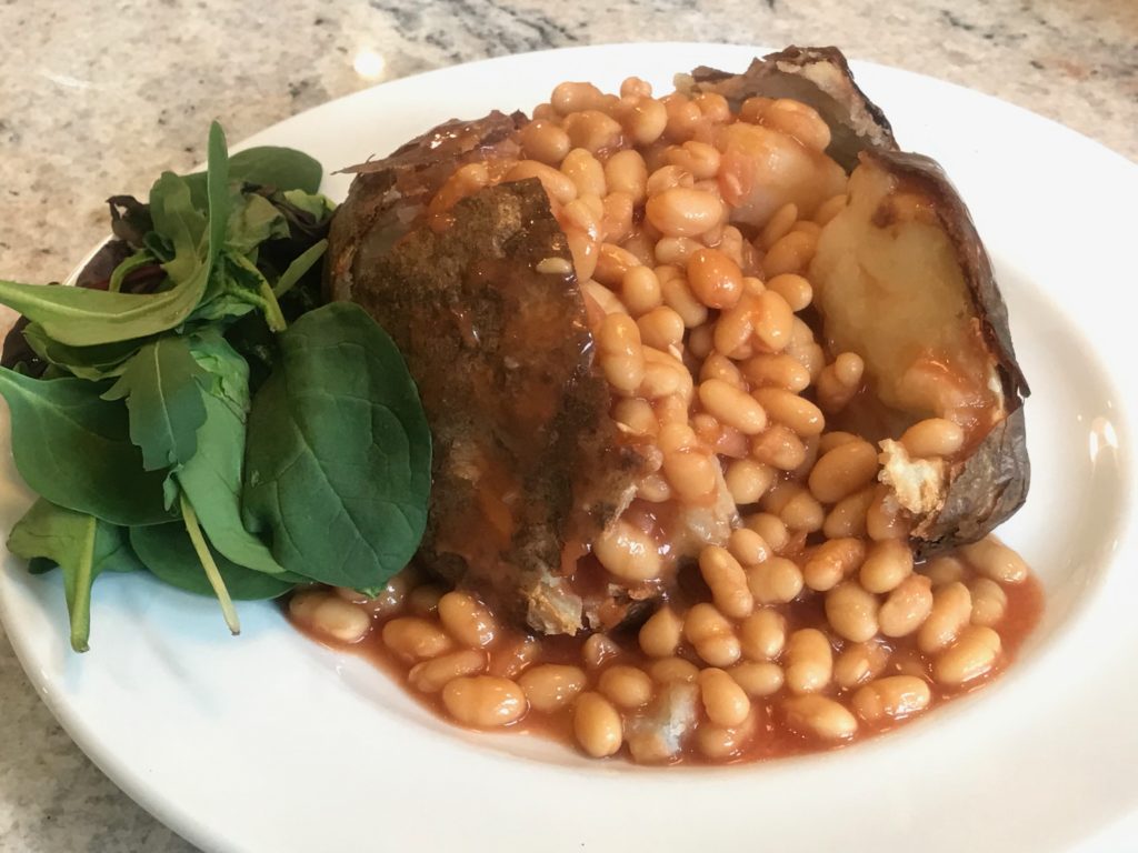 Classic baked potato with beans - Nico Wilson